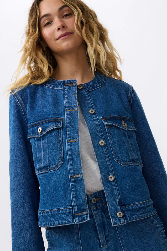 Audrey Jacket - 90's Blue – Obdressed
