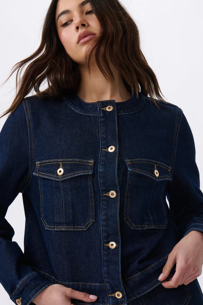 Audrey Jacket Indigo – Obdressed